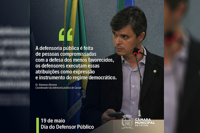 Parabéns defensor público, hoje é seu dia - News Rondônia